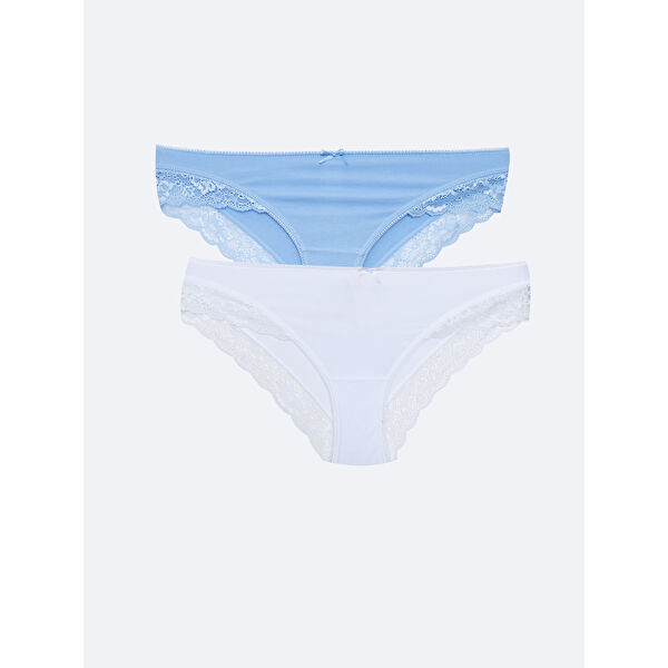 Dantelli Kadın Bikini Külot 2'li Paket Dantelli Kadın Bikini Külot 2'li Paket