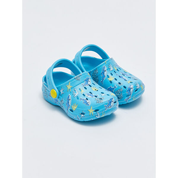 Baskılı Toka Detaylı Erkek Bebek Plaj Sandaleti