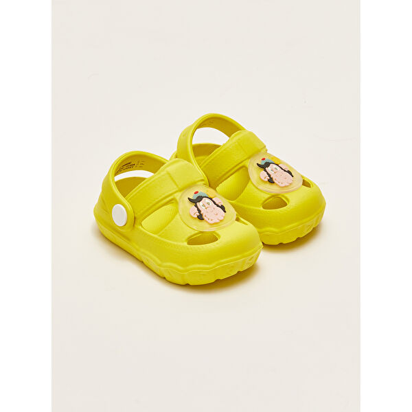 Nostaljik Maymun Patchli Erkek Bebek Plaj Sandaleti