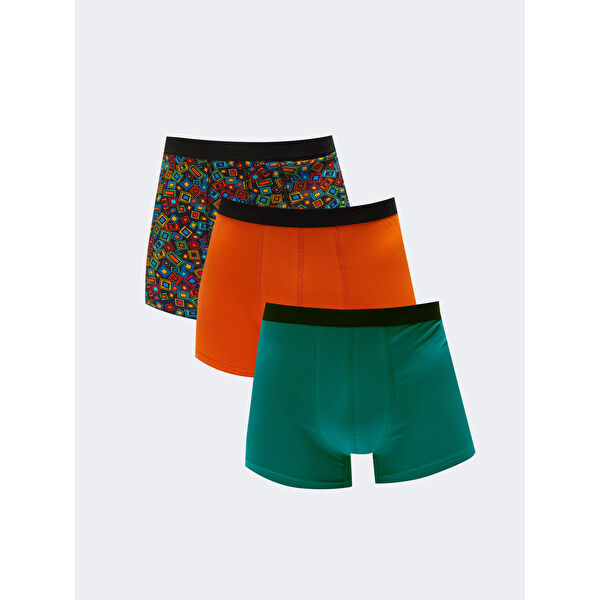 LCW DREAM Standart Kalıp Esnek Kumaş Erkek Boxer 3'lü