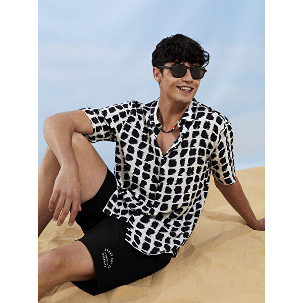 XSIDE Regular Fit Kısa Kollu Desenli Erkek Gömlek