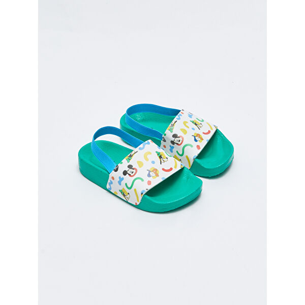 Disney Lisanslı Tek Bantlı Erkek Bebek Plaj Terliği