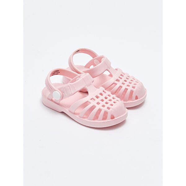 Düz Önü Kapalı Kız Bebek Plaj Sandaleti Düz Önü Kapalı Kız Bebek Plaj Sandaleti