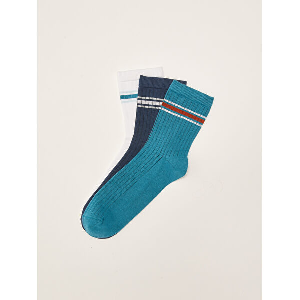 Çizgili Erkek Soket Çorap 3'lü