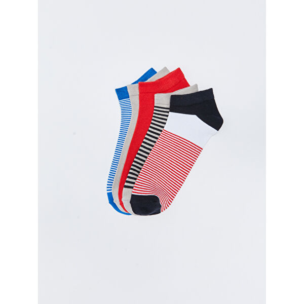 Çizgili Erkek Patik Çorap 5'li