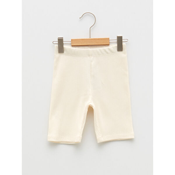 Beli Lastikli Basic Kısa Tayt