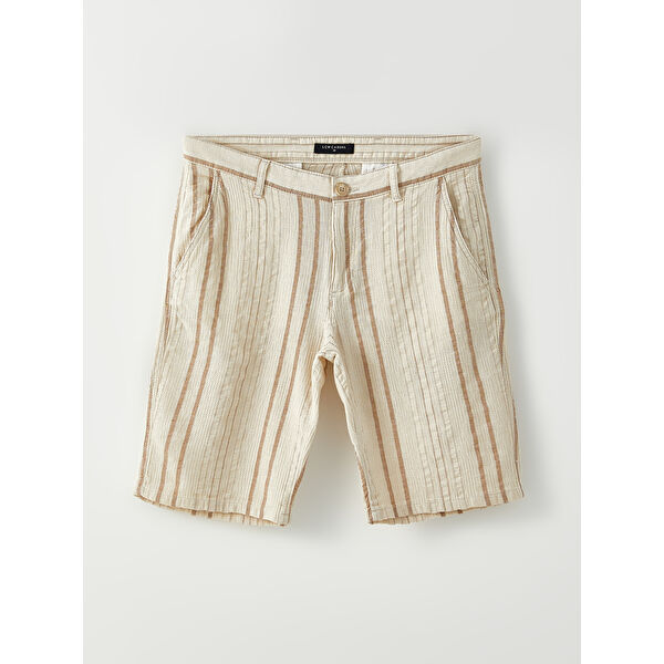 LCW CASUAL Standart Kalıp Çizgili Erkek Şort LCW CASUAL Standart Kalıp Çizgili Erkek Şort