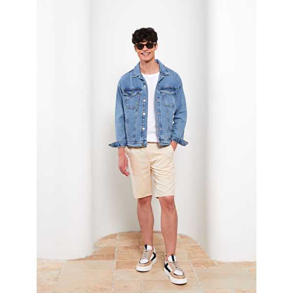 LCW CASUAL Standart Kalıp Gabardin Erkek Şort LCW CASUAL Standart Kalıp Gabardin Erkek Şort