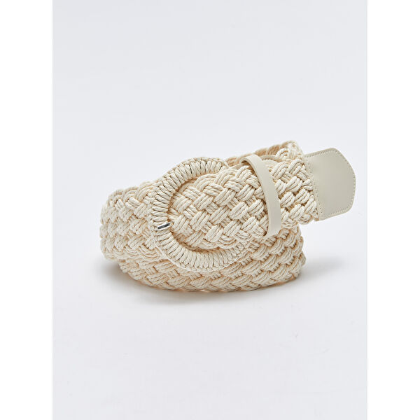 Örgülü Kadın Hasır Kot Kemeri