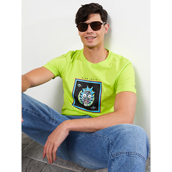 LCW CASUAL Bisiklet Yaka Kısa Kollu Rick and Morty Baskılı Penye Erkek Tişört LCW CASUAL Bisiklet Yaka Kısa Kollu Rick and Morty Baskılı Penye Erkek Tişört