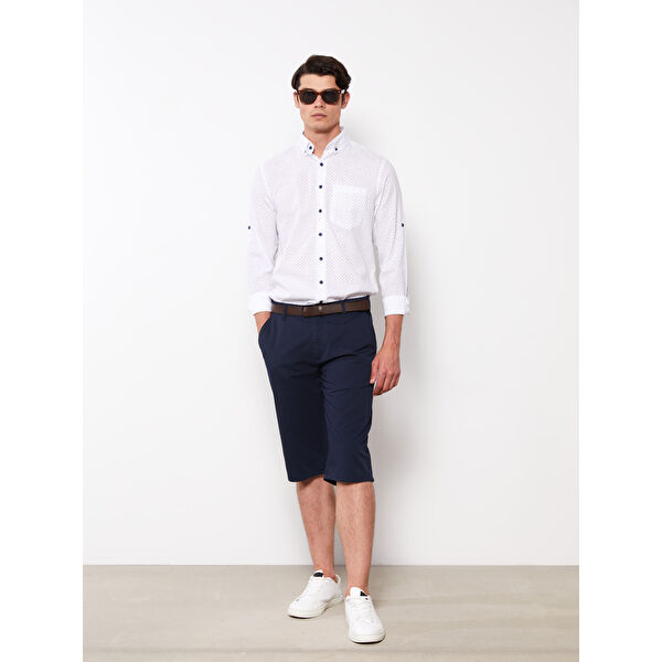 LCW CLASSIC Standart Kalıp Kemerli Erkek Şort