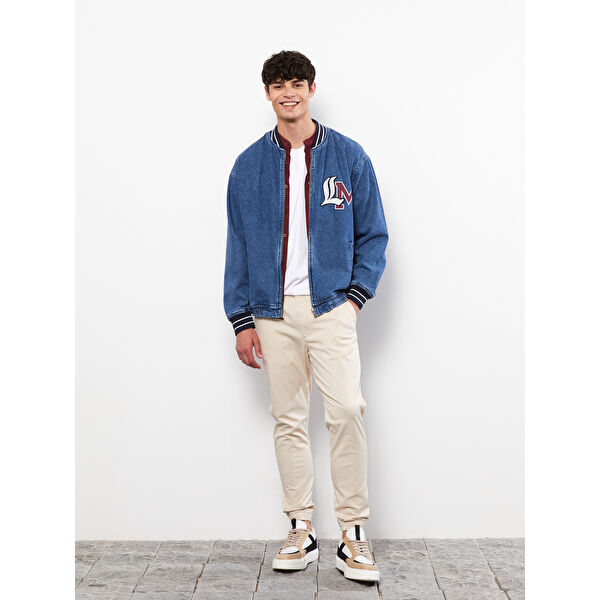 Standart Kalıp Gabardin Erkek Jogger Pantolon