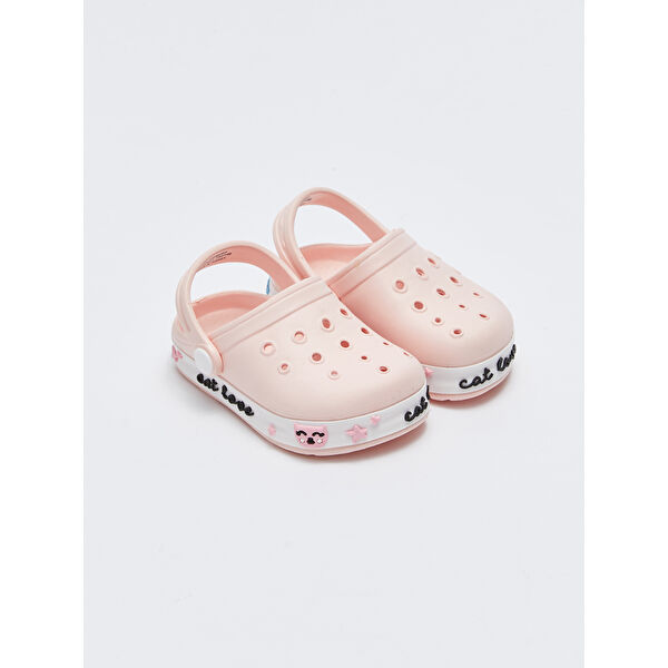 Patch Detaylı Tokalı Kız Bebek Plaj Sandaleti