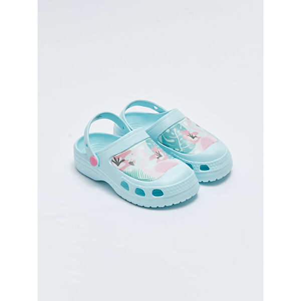 Baskılı Kız Çocuk Plaj Sandaleti