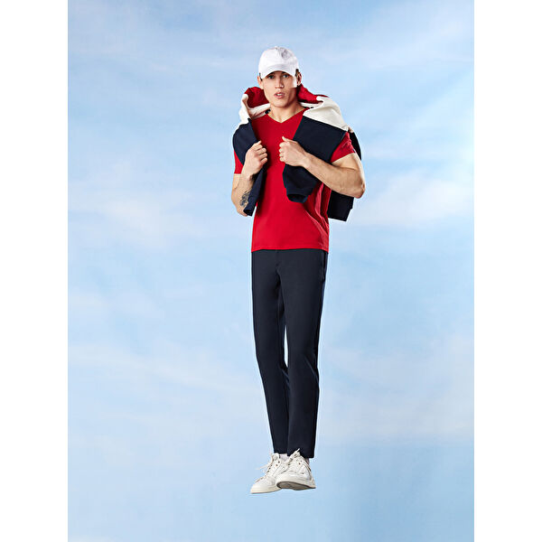 SOUTHBLUE V Yaka Kısa Kollu Basic Penye Erkek Tişört