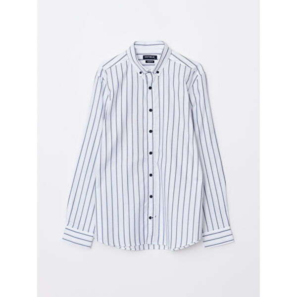 SOUTHBLUE Regular Fit Uzun Kollu Çizgili Erkek Gömlek