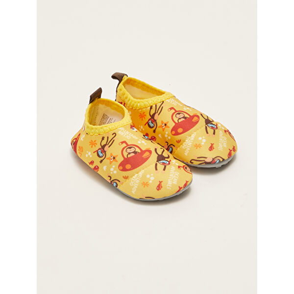 Baskılı Erkek Bebek Deniz Ayakkabısı