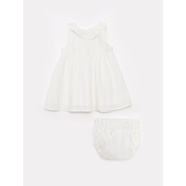 KANZ Bisiklet Yaka Baskılı Kız Bebek Elbise ve Külot 2'li Takım KANZ Bisiklet Yaka Baskılı Kız Bebek Elbise ve Külot 2'li Takım