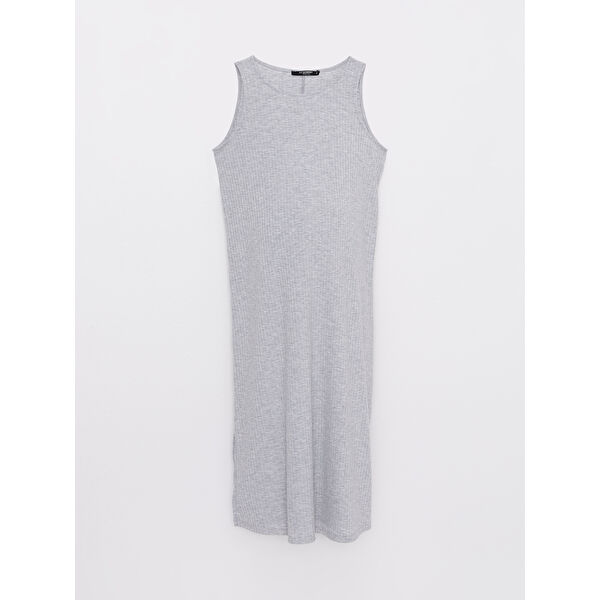 Bisiklet Yaka Düz Kolsuz Hamile Elbise