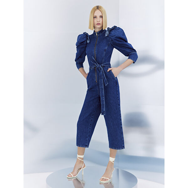 SUDI ETUZ X LC WAIKIKI BALON KOLLU STRAIGHT LEG KADIN JEAN TULUM