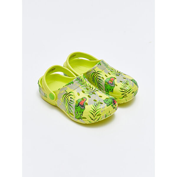 Dinozor Baskılı Erkek Çocuk Plaj Sandaleti