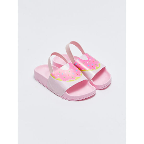 Tek Bantlı Lastikli Kız Bebek Plaj Terliği