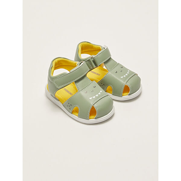 Nakışlı Cırt Cırtlı Erkek Bebek İlk Adım Ayakkabısı Nakışlı Cırt Cırtlı Erkek Bebek İlk Adım Ayakkabısı