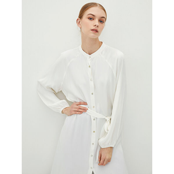 MODEST Hakim Yaka Düz Uzun Kollu Kadın Tunik MODEST Hakim Yaka Düz Uzun Kollu Kadın Tunik