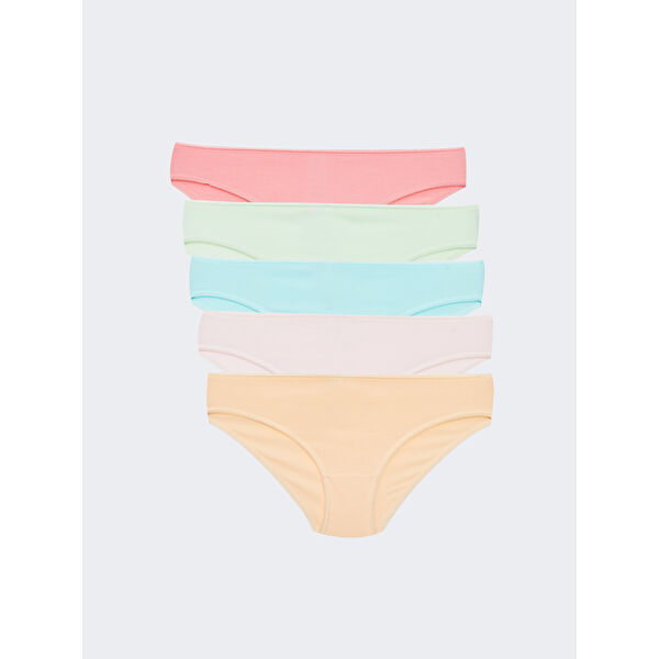 Düz Kadın Bikini Külot 5'li Paket Düz Kadın Bikini Külot 5'li Paket