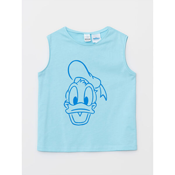 Bisiklet Yaka Donald Duck Baskılı Erkek Bebek Atlet Bisiklet Yaka Donald Duck Baskılı Erkek Bebek Atlet