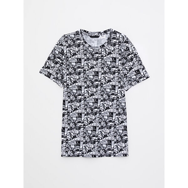 LCW CASUAL Bisiklet Yaka Kısa Kollu Minyonlar Baskılı Penye Erkek Tişört