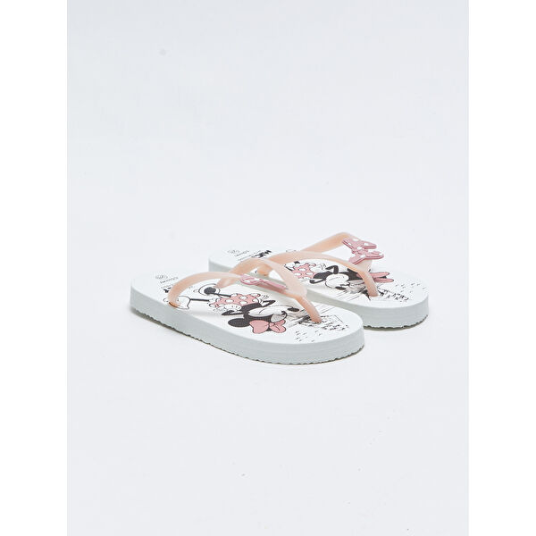 Minnie Mouse Lisanslı Parmak Arası Kız Çocuk Plaj Terliği