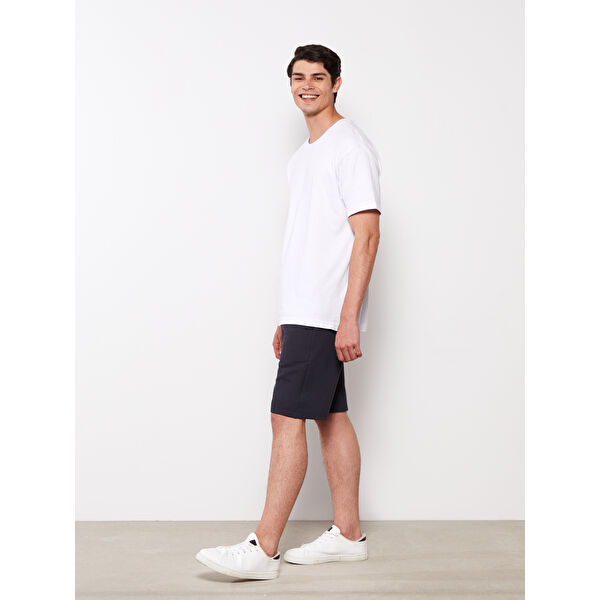 Standart Kalıp Örme Erkek Şort