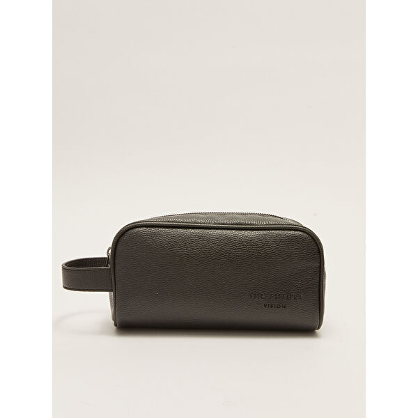 Deri Görünümlü Erkek Bakım Çantası