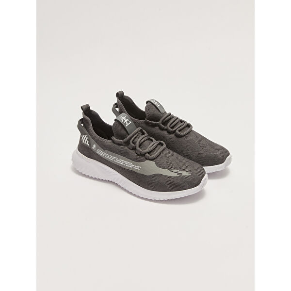 Baskılı File Detaylı Erkek Aktif Spor Ayakkabı Baskılı File Detaylı Erkek Aktif Spor Ayakkabı