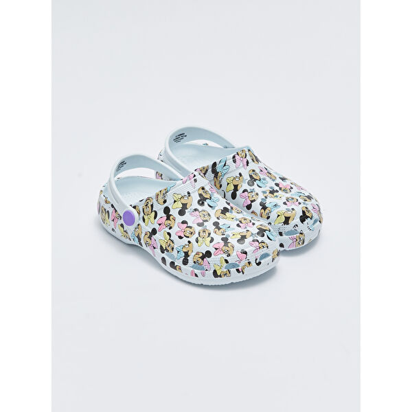 Minnie Mouse Lisanslı Baskılı Kız Çocuk Plaj Sandaleti