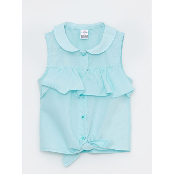 Bebe Yaka Basic Pamuklu Kız Bebek Gömlek