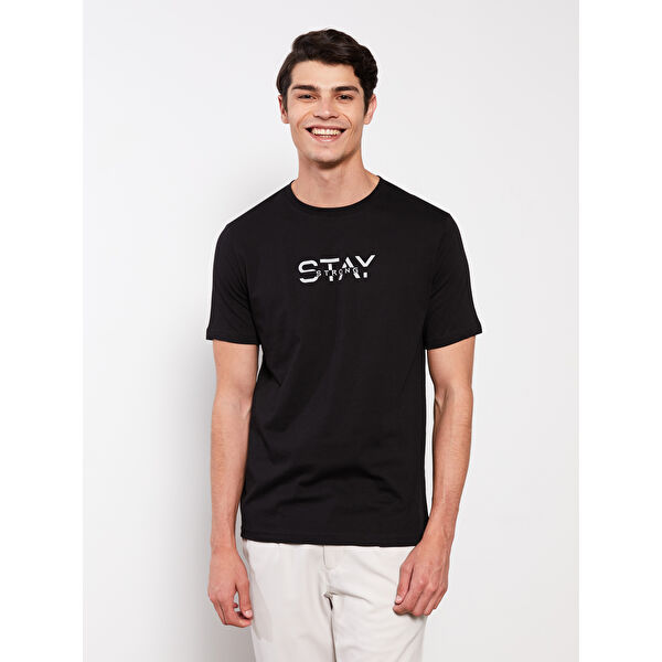 LCW CLASSIC Bisiklet Yaka Kısa Kollu Baskılı Penye Erkek Tişört LCW CLASSIC Bisiklet Yaka Kısa Kollu Baskılı Penye Erkek Tişört