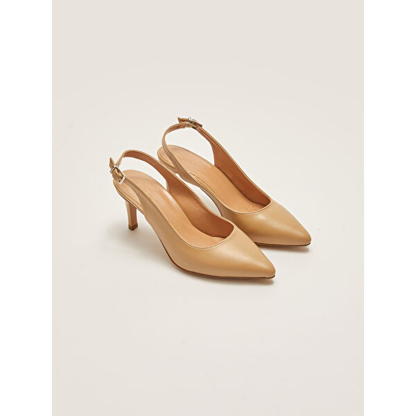 Tokalı Kadın Sivri Burun Topuklu Ayakkabı