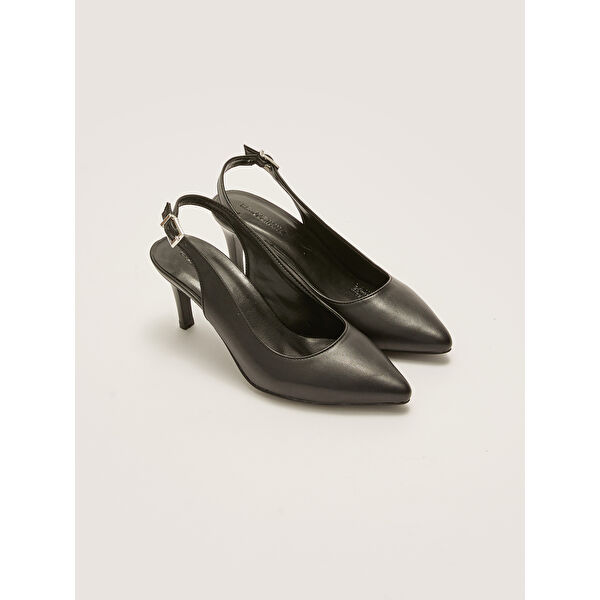 Tokalı Kadın Sivri Burun Topuklu Ayakkabı