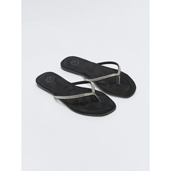 Taş Detaylı Kadın Parmak Arası Terlik