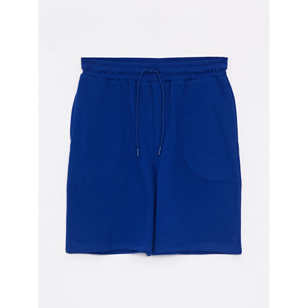 LCW BASIC Beli Lastikli Düz Pamuklu Kadın Bermuda Şort