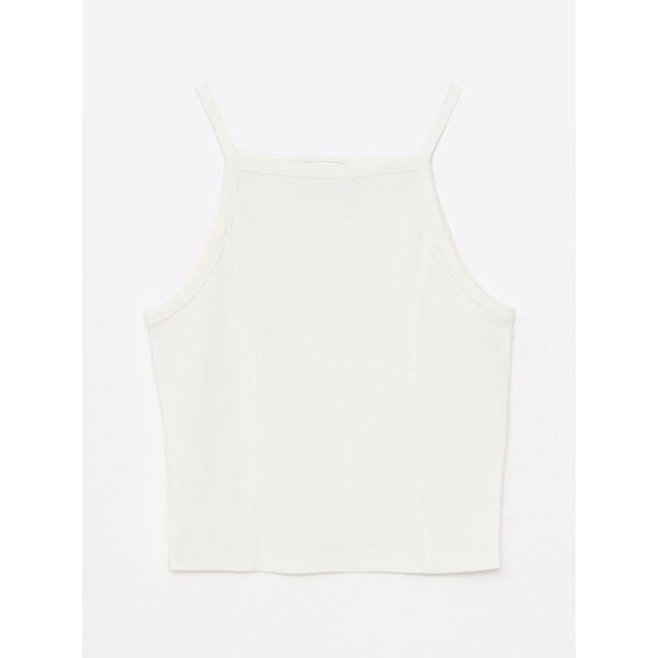 LCW CASUAL Halter Yaka Düz Pamuklu Kadın Atlet LCW CASUAL Halter Yaka Düz Pamuklu Kadın Atlet