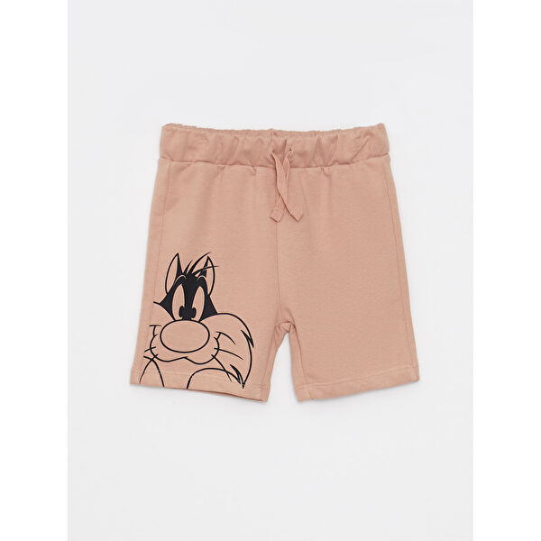Sylvester Baskılı Erkek Bebek Şort