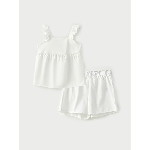 LCW DREAM Kare Yaka Düz Askılı Kadın Pijama Takımı