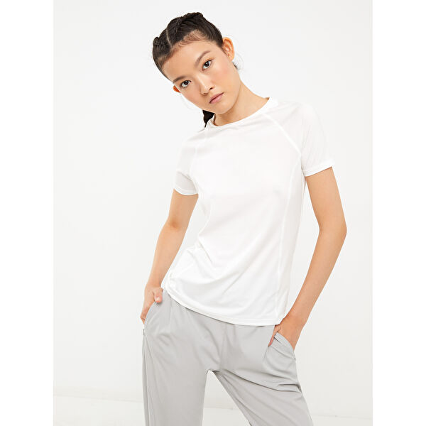 Bisiklet Yaka Baskılı Kısa Kollu Kadın Outdoor Tişört Bisiklet Yaka Baskılı Kısa Kollu Kadın Outdoor Tişört