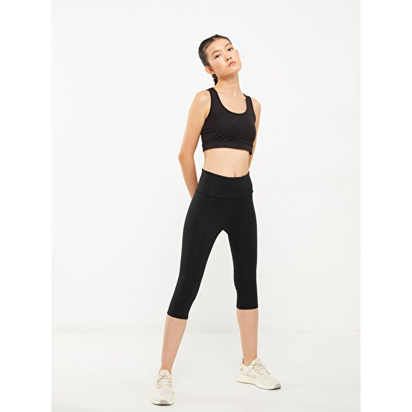 Beli Lastikli Baskılı Kadın Outdoor Tayt