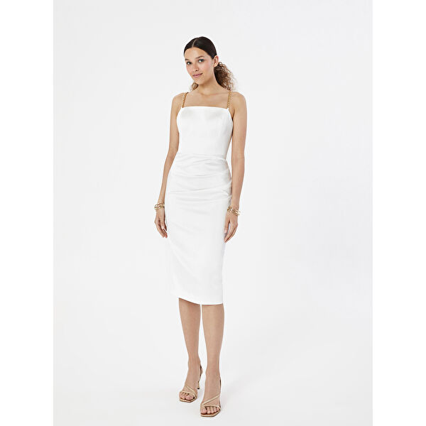 TUVANAM X LC WAIKIKI KARE YAKA DÜZ ASKILI SATEN KADIN ELBİSE TUVANAM X LC WAIKIKI KARE YAKA DÜZ ASKILI SATEN KADIN ELBİSE