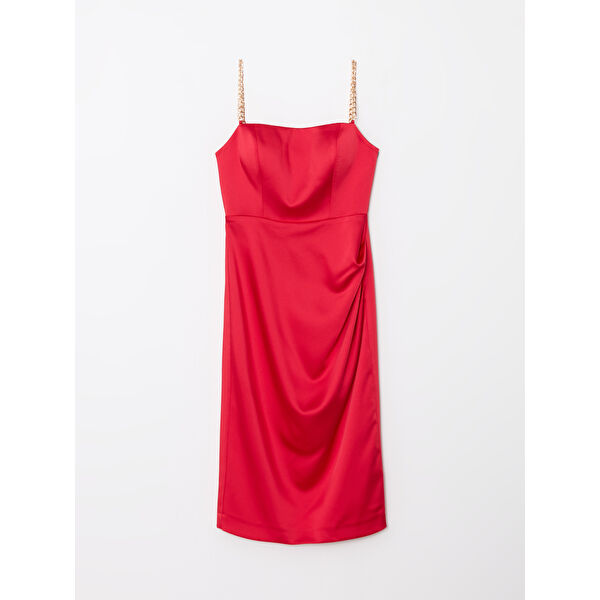 TUVANA BÜYÜKÇINAR X LC WAIKIKI KARE YAKA DÜZ ASKILI SATEN KADIN ELBİSE TUVANA BÜYÜKÇINAR X LC WAIKIKI KARE YAKA DÜZ ASKILI SATEN KADIN ELBİSE