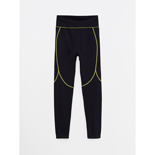 Beli Lastikli Dikiş Detaylı Kadın Outdoor Tayt